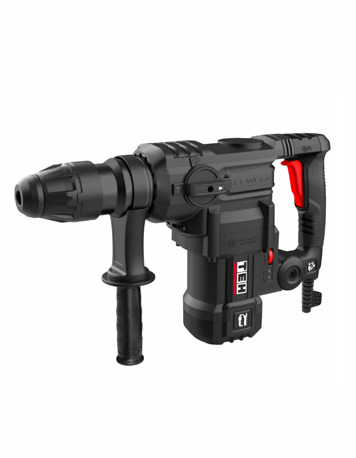 Перфоратор TEH "SDS-max" TH5016V, вертикальное расположение двигателя, 13Дж, 1,6кВт, кейс