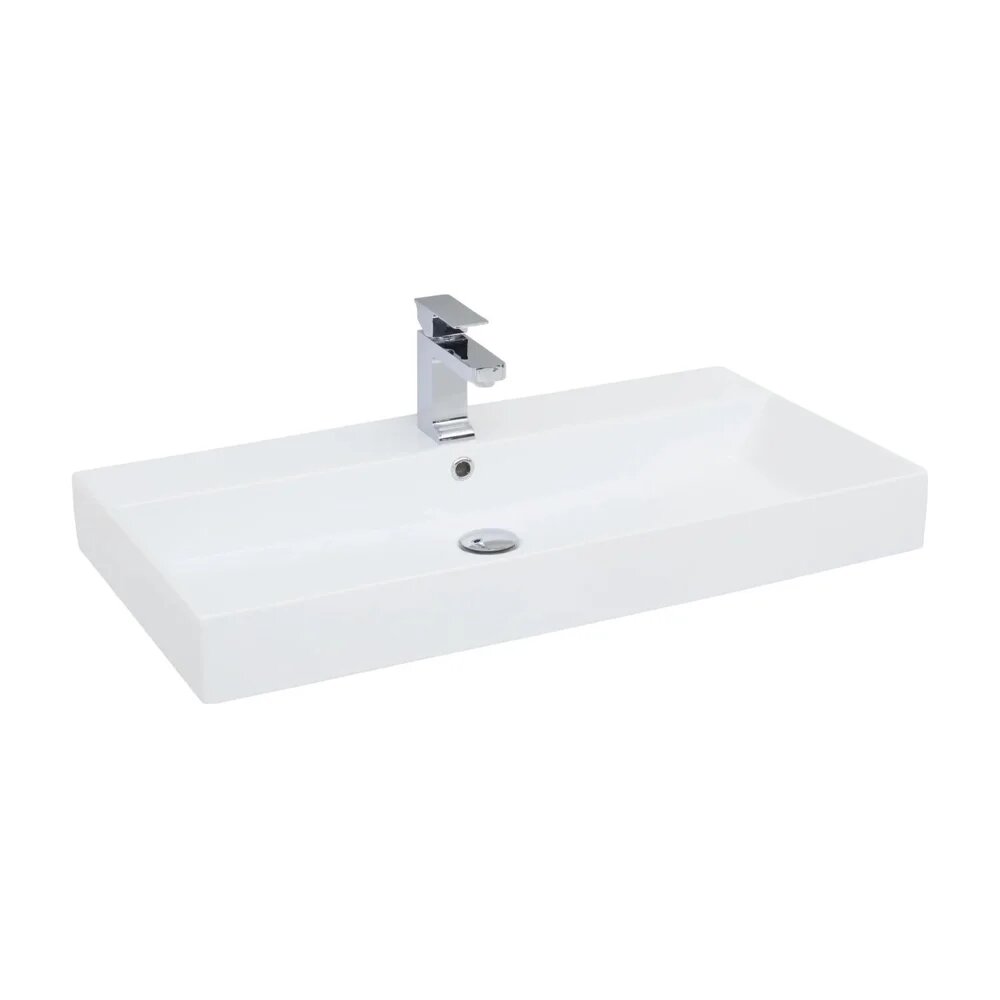 Мебельная раковина Dreja Stance 85 раковина для ванной, белая, прямоугольная