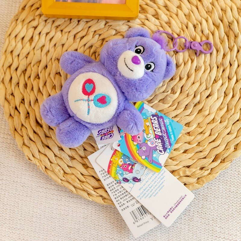Официальный лицензионный брелок-подвеска Care Bears, украшение для сумки, плюшевая игрушка, подарок на день рождения