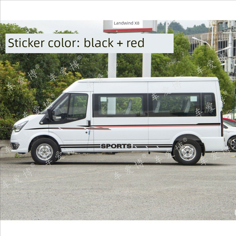 Наклейки на кузов Ford Transit нового поколения, автомобильные декали, наклейки на боковую часть кузова, наклейки для