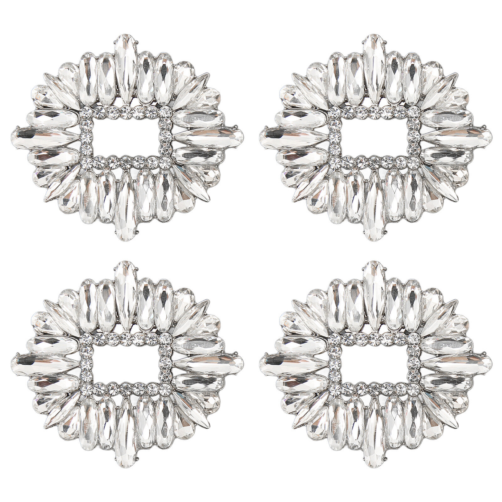 2 пары обуви со стразами и пряжкой, модные сверкающие туфли с кристаллами «сделай сам», зажим для обуви, аксессуары