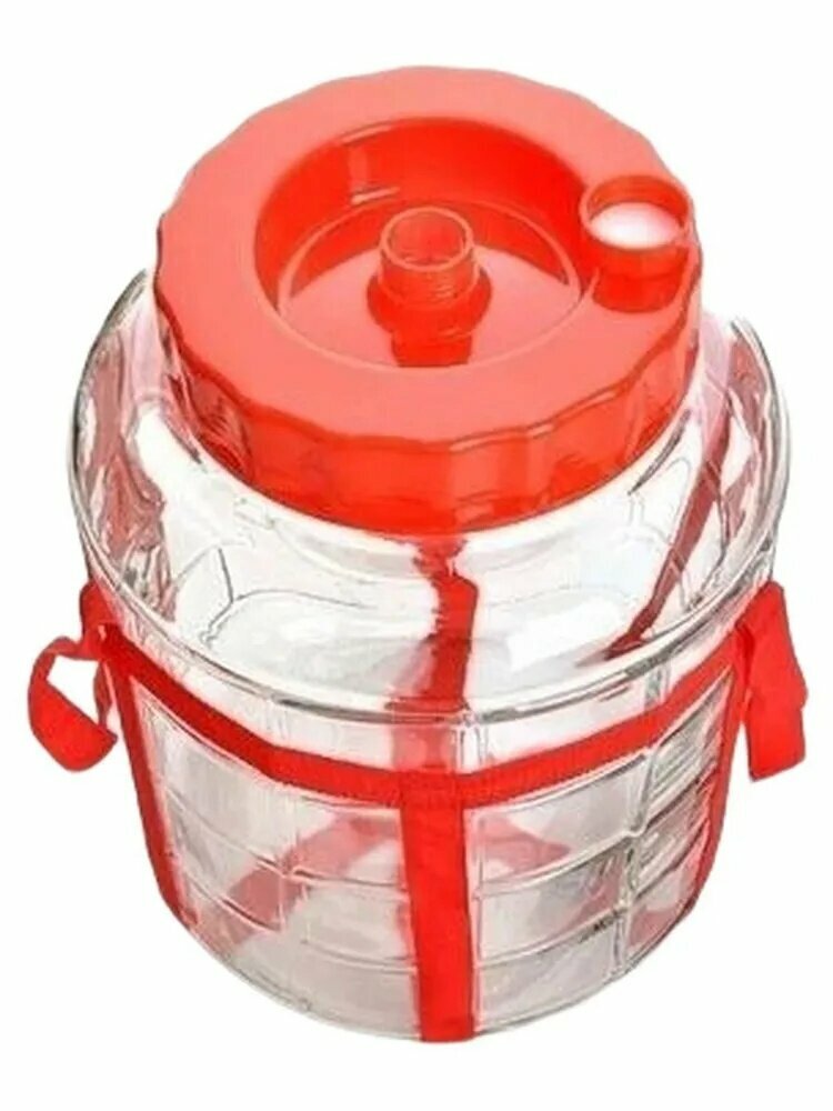 Бутыль стеклянная с гидрозатвором 14 л