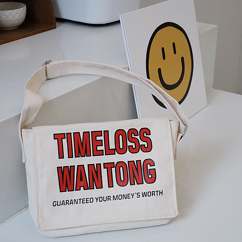 Детская сумка через плечо большой объем с буквенными узорами и модным дизайном адидас, белый