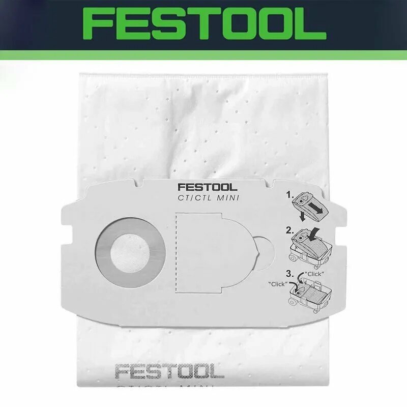 Festool 498410 Фильтр-мешок SELFCLEAN SC FIS-CT MINI/5 Герметичный Высокое всасывание