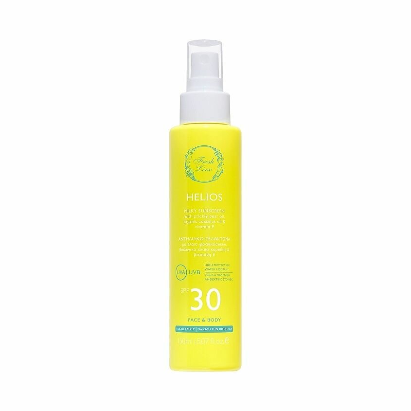 FRESH LINE Молочко солнцезащитное SPF 30 Helios Milky Suncreen Face & Body, 150 мл