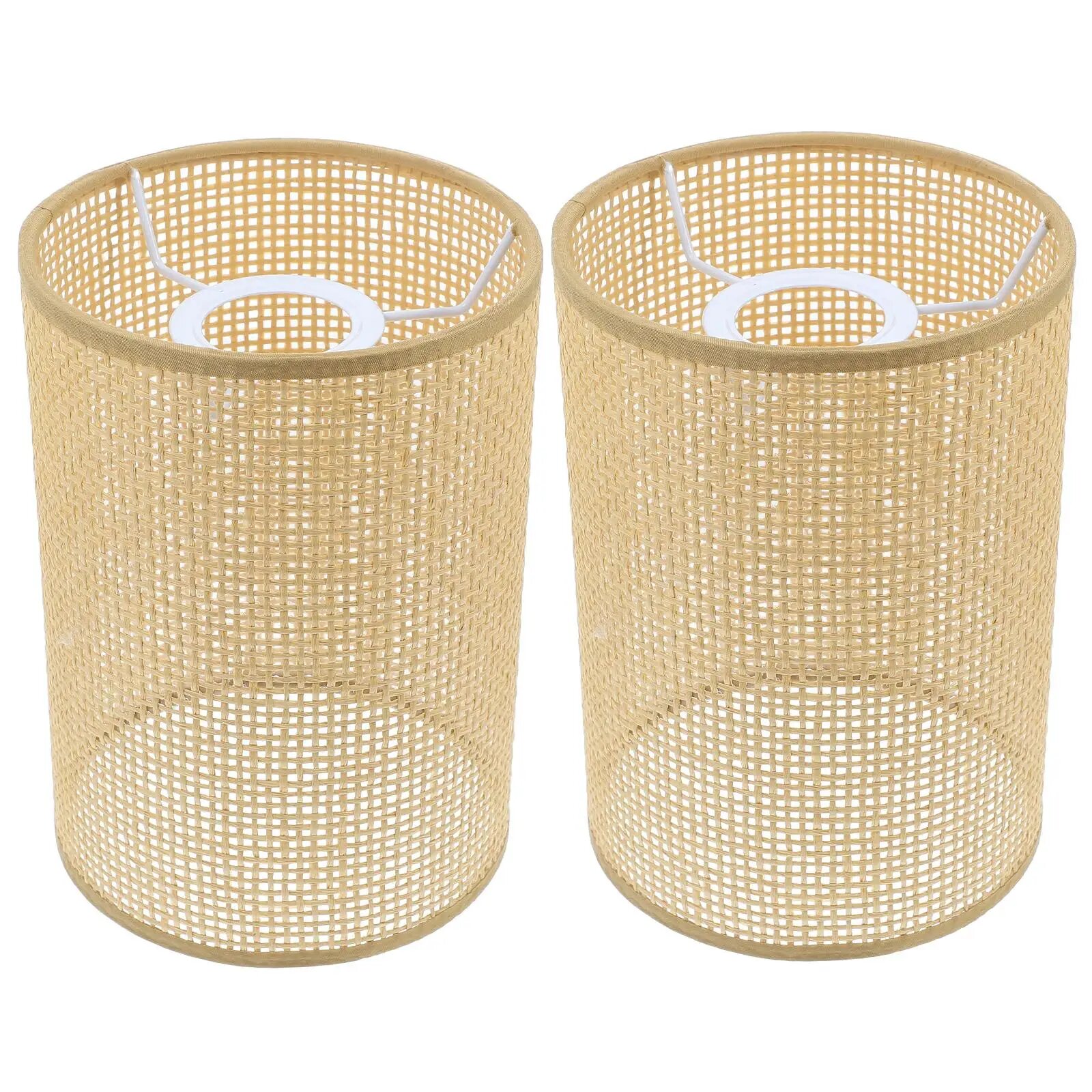 Квадратные абажуры из ротанга, 2 шт.