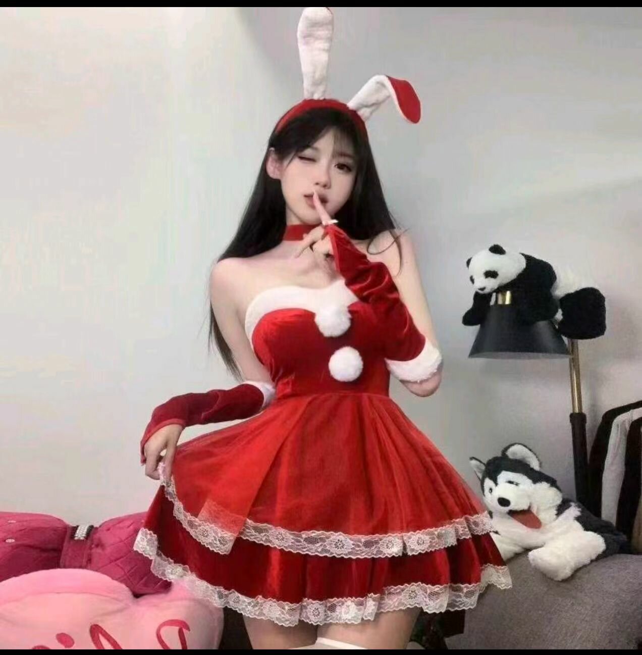 Костюм для ролевых игр Новогодний кролик, БДСМ, товары для взрослых 18+