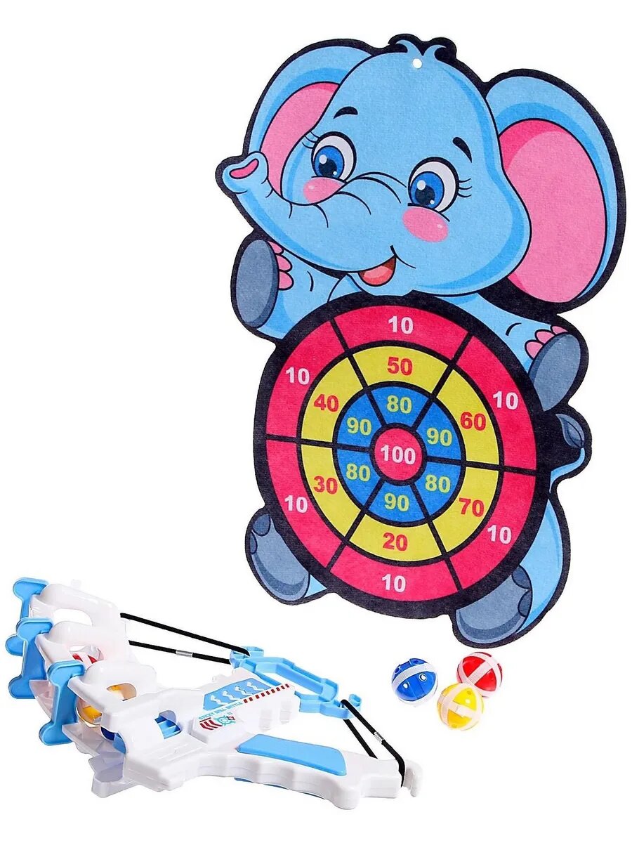 Дартс детский с луком на липучках