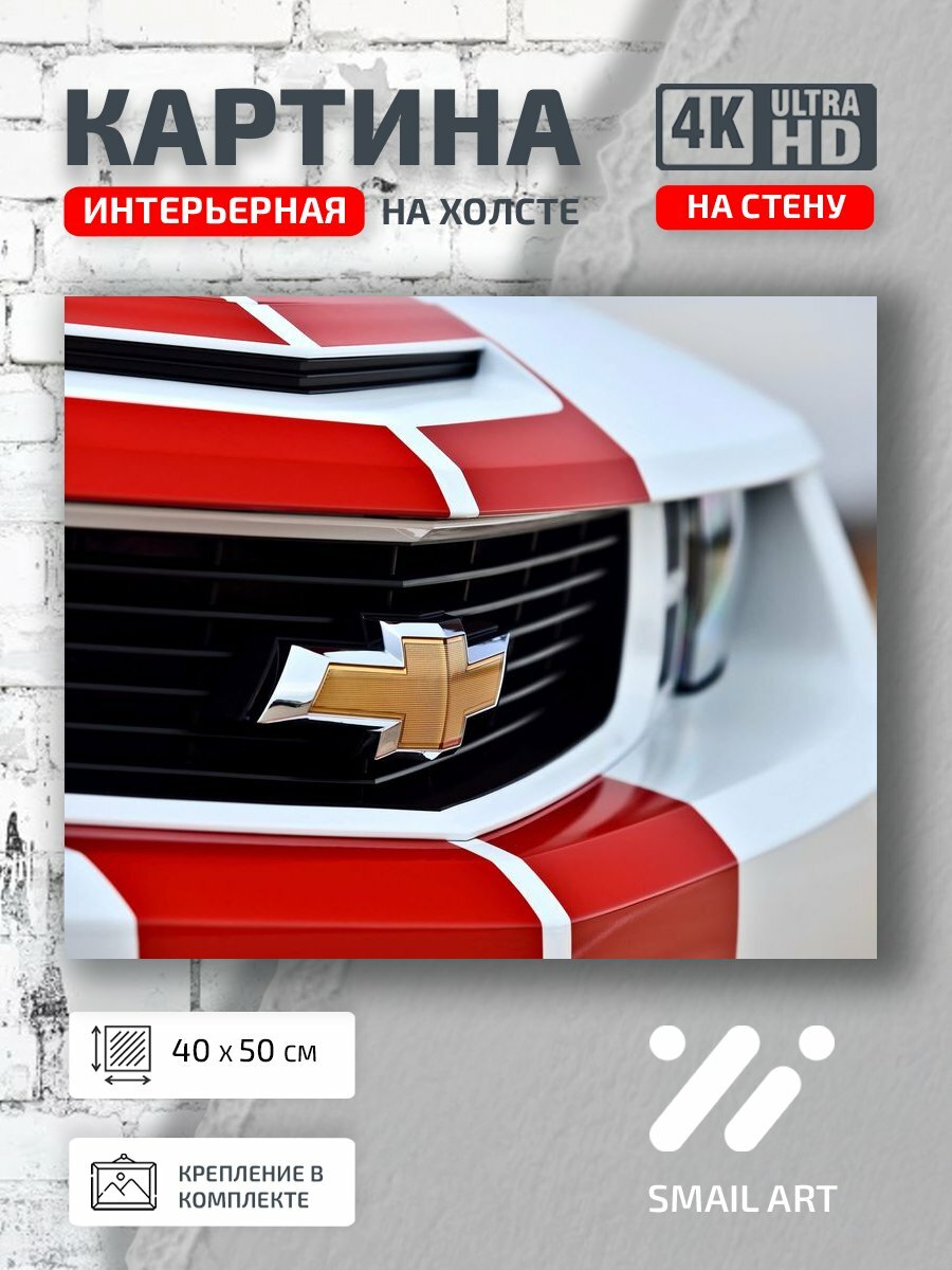 Картина на холсте интерьерная 40 на 50 на стену Автомобиль Car для киномана авто дизайн