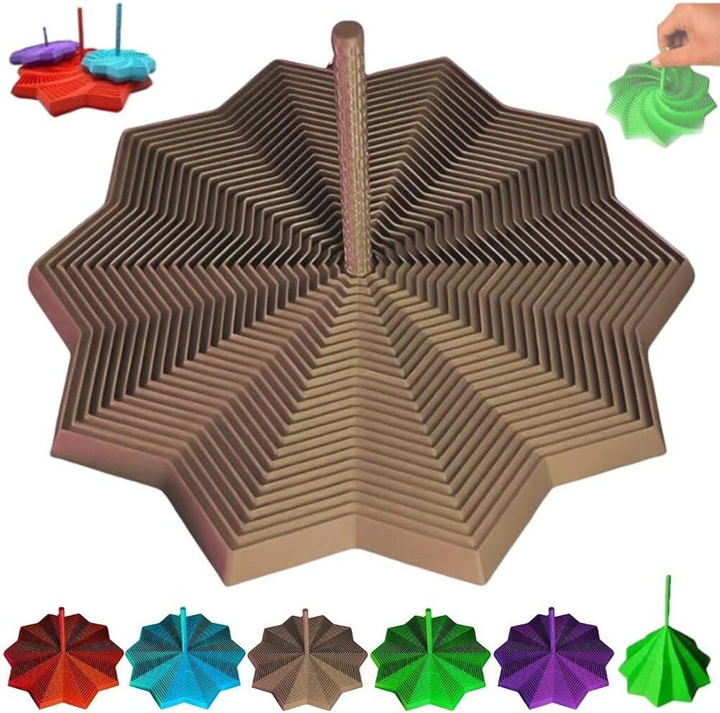 3D Печатная Расширяемая Сенсорная Звезда, 3D Печатная Шестиугольная Игрушка, 3D Печатная Соты Игрушка, Неправильный Шестиугольник, 10-Точечная Расширяемая Сенсорная Игрушка (1 шт)