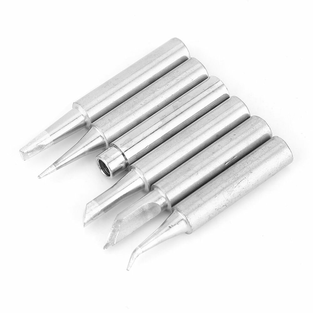 6 шт. сменные паяльные жала, медные сварочные жала диаметром 6,25 мм