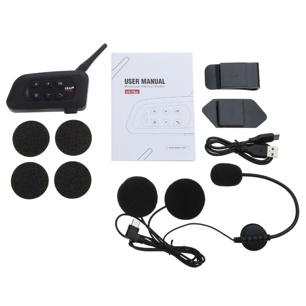 Домофон для мотоциклетного шлема, Bluetooth-совместимые 1500 м, Переговорные устройства