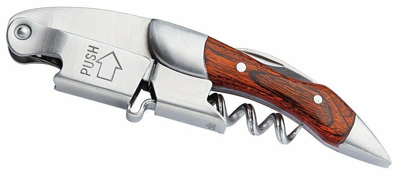 Штопор, нож официанта, сомелье LEGNO от Cilio, длина 12 см, сталь/дерево