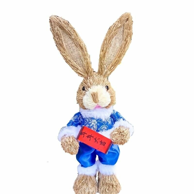 Украшение Из Соломенного Кролика На Китайский Новый Год 2024-Geely Rabbit Male
