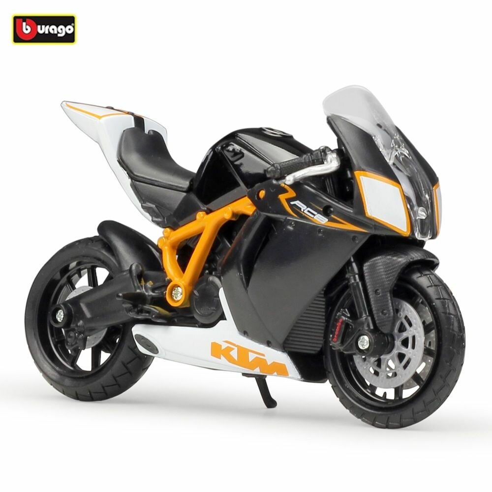 Bburago 1:18 KTM 1190 RC8 R Модель мотоцикла