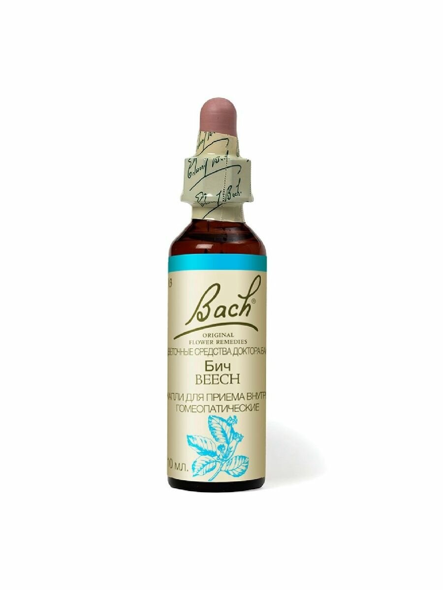 Капли Баха Бич №3, капли гомеопатические флакон, 10 мл