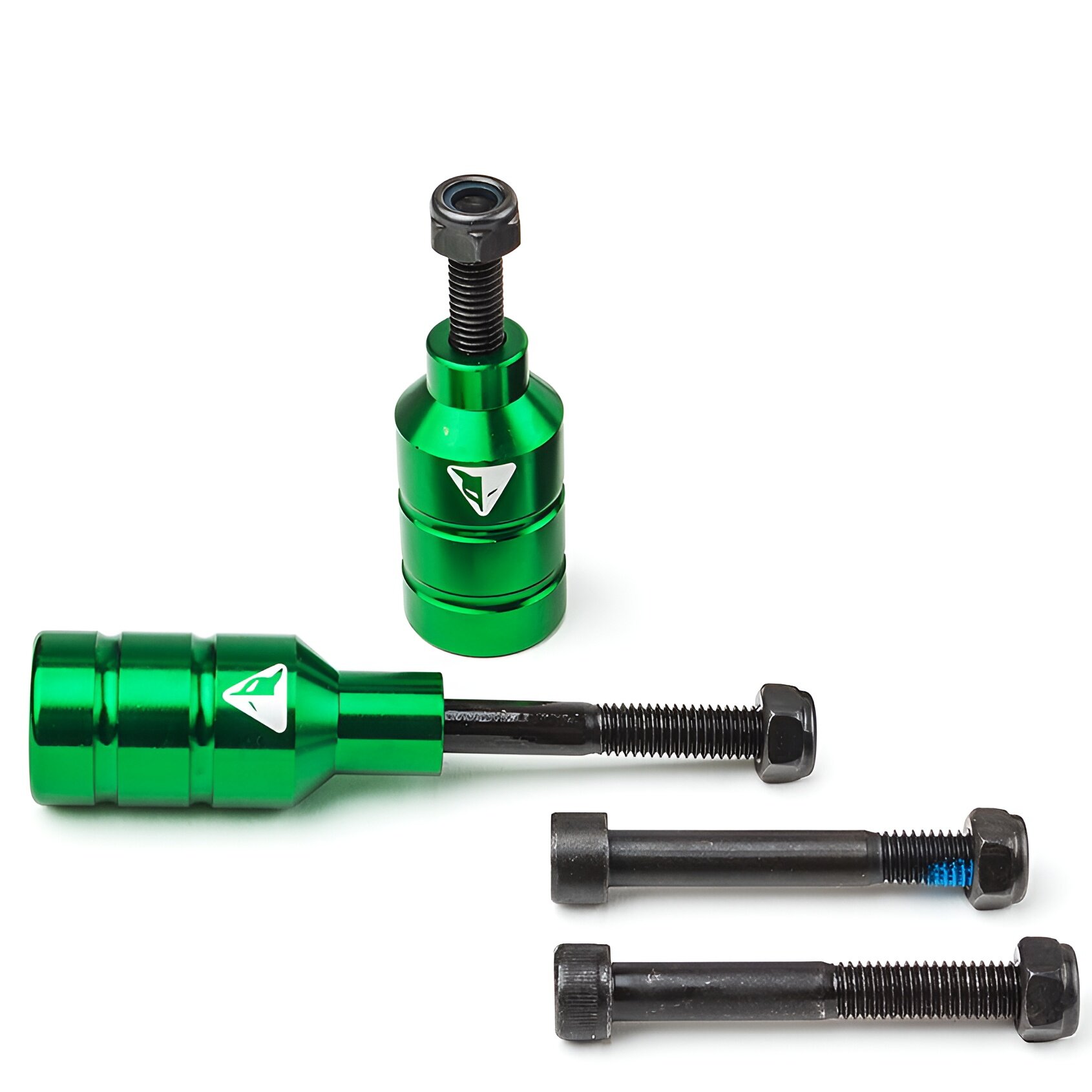 Пеги Fox Pro B, для трюковых самокатов, алюминий, повышенная износостойкость, зеленый