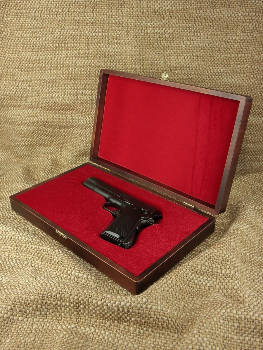 Сувенирный пистолет Denix "Кольт", 1911 год, в подарочном кейсе, Zamak