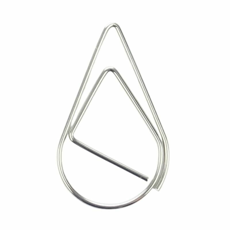 Каплевидные скрепки, серебро