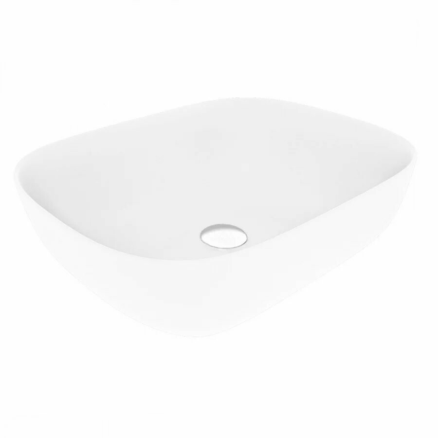 Накладная раковина Maretti Florenza FL13NS25-740 49 накладная, без отверстия под смеситель, фарфоровая, прямоугольная, раковина для ванной, белая, матовая