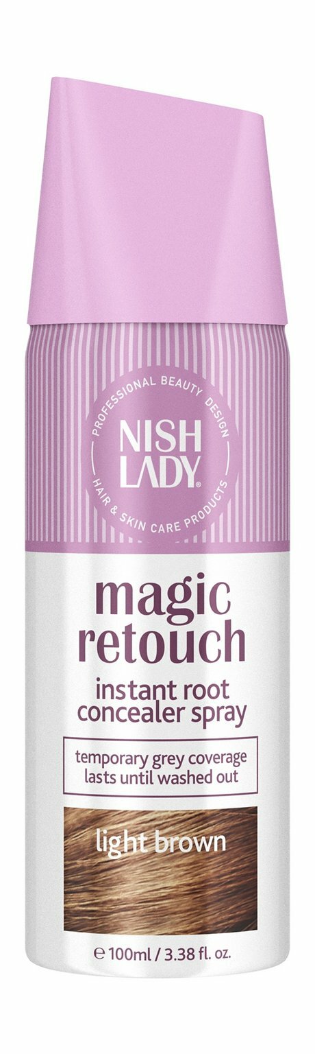 Nishlady Magic Retouch Instant Root Concealer Spray Тонирующий спрей-ретушь для волос | Light Brown 100мл