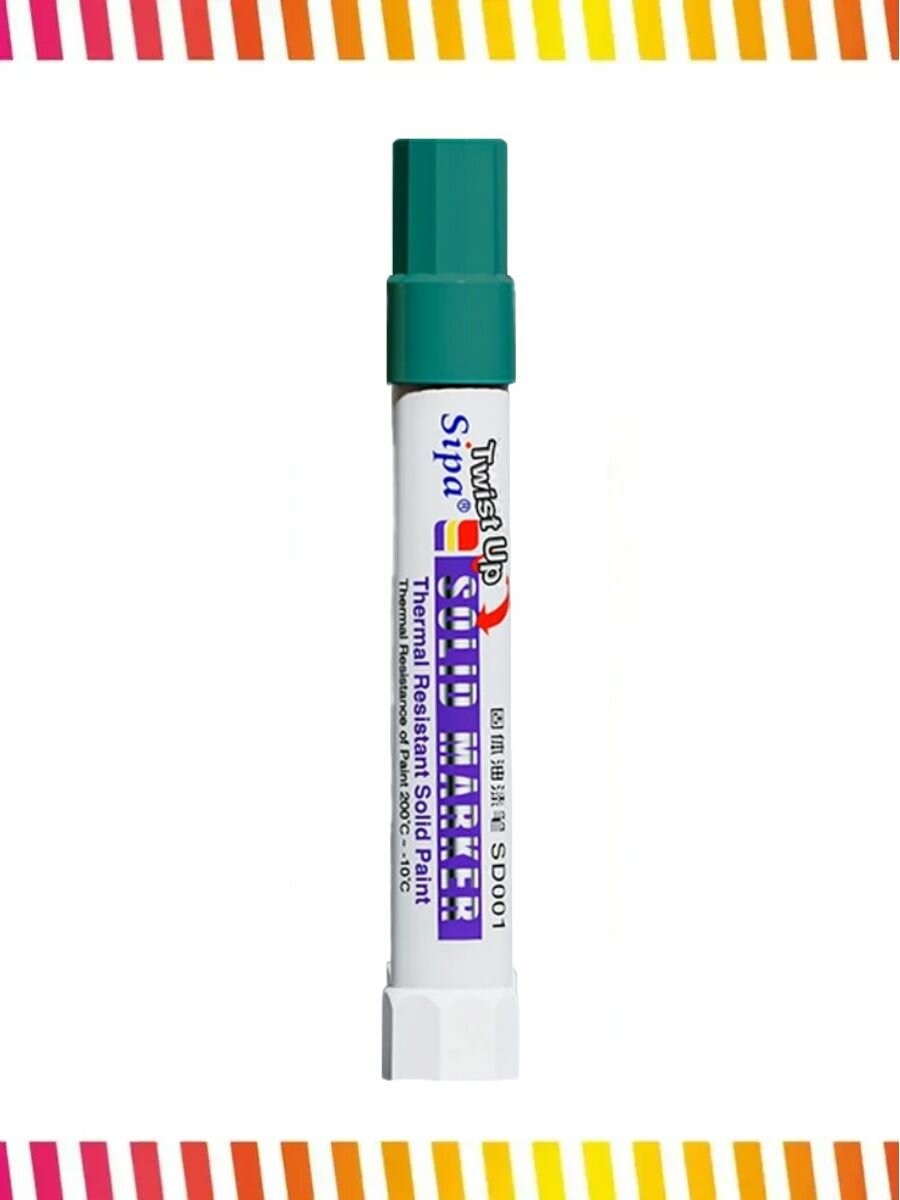 Маркер восковой Sipa solid marker зеленый для граффити