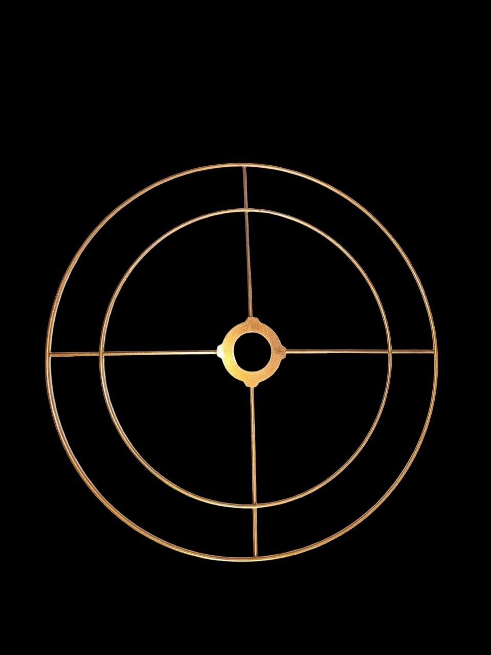 Основа для абажура двойная 600/500 мм Золото