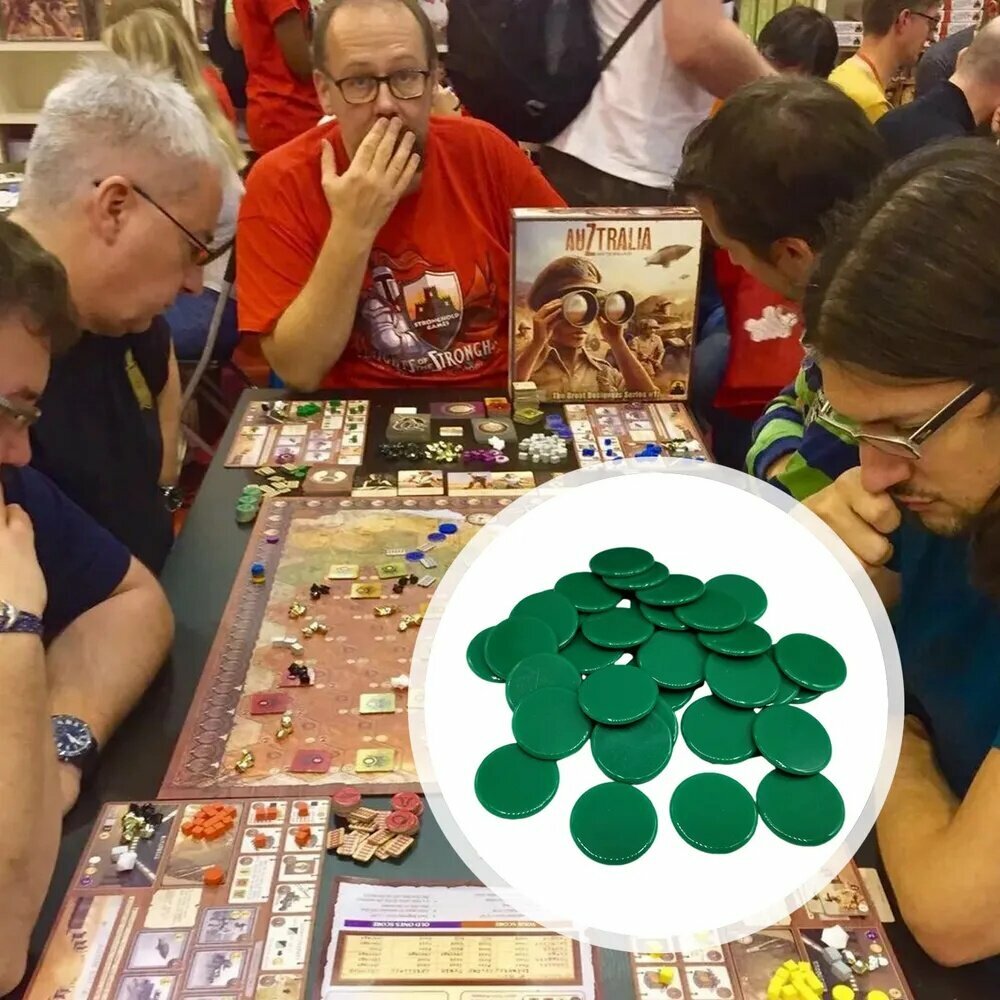 Фишки для игры в бинго, 19 мм, 100 штук, цветные пластиковые