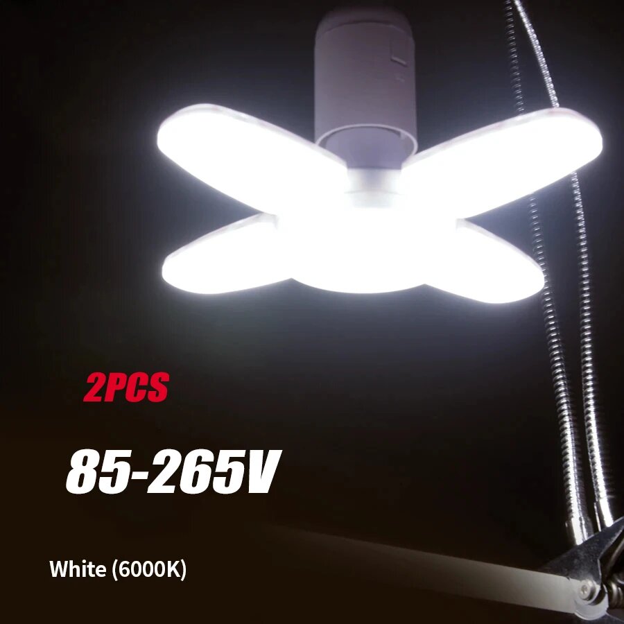 Светодиодная лампа 2pcs 85-265V, 6000K