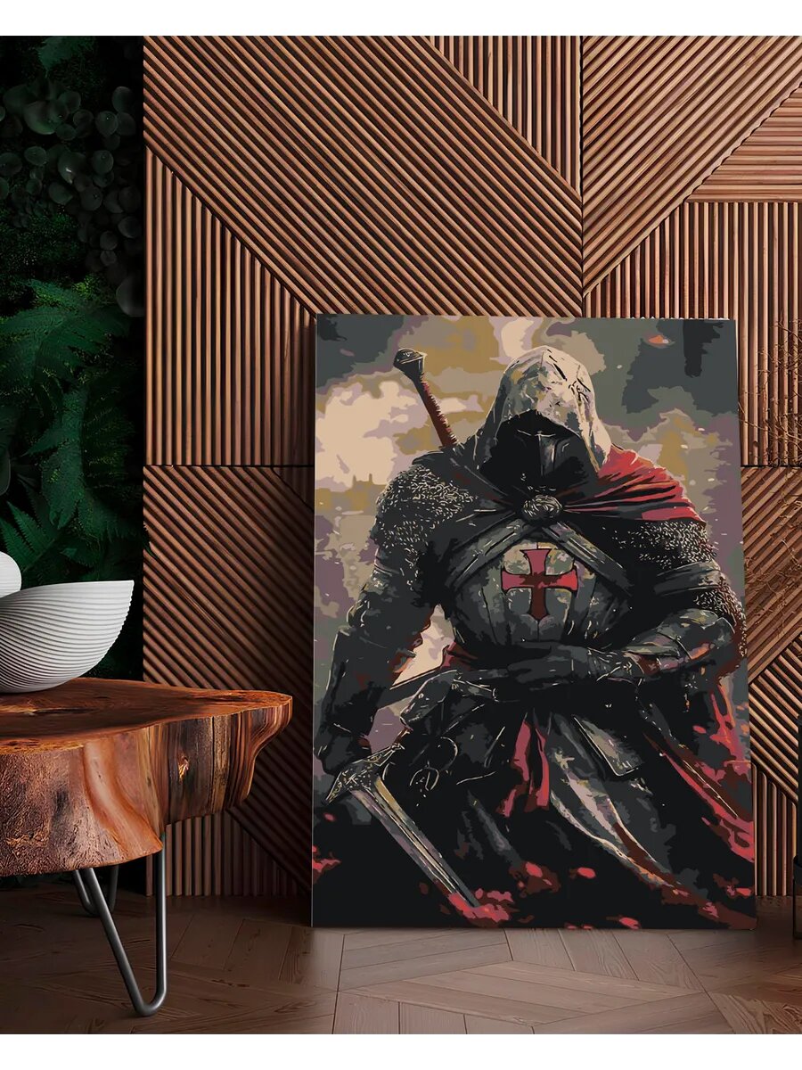 Картина по номерам Рыцарь_Крестоносец