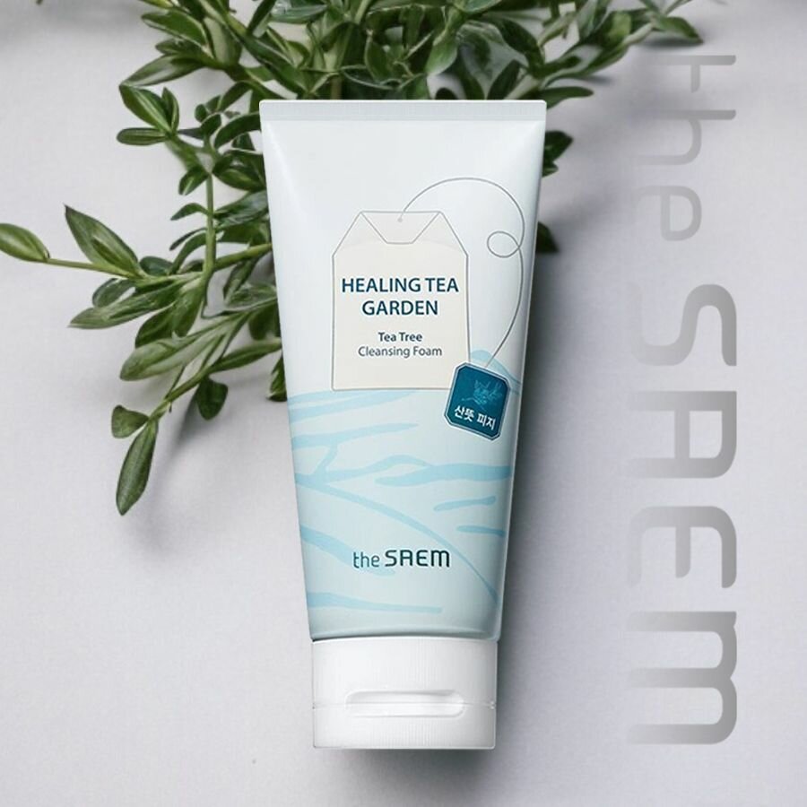 The Saem пенка для умывания с экстрактом чайного дерева Healing Tea Garden Tea Tree Cleansing Foam 150 мл