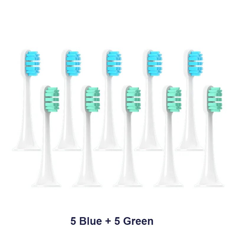Насадки для зубной щетки Xiaomi Mijia T300/T500/T700 Yunchi, мягкие, 4 шт Синий, 5Green5Blue