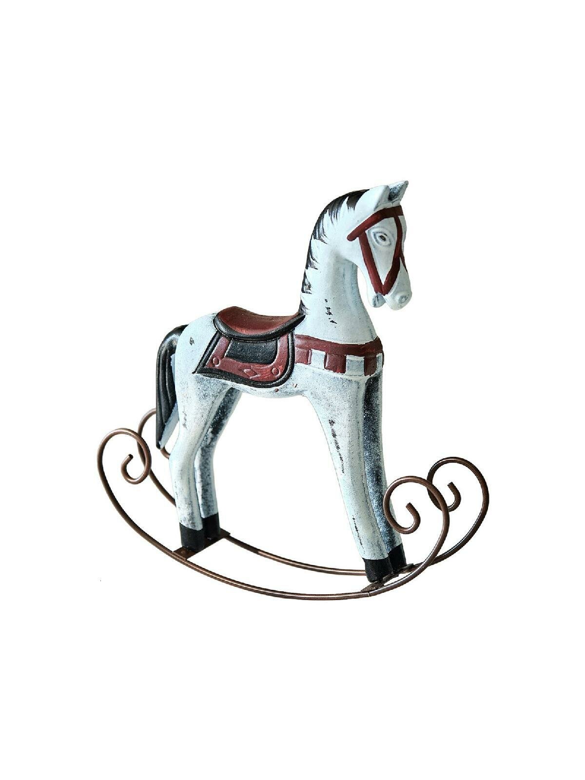Деревянные Статуи Лошадей-Качалок, Скульптуры Животных, Декоративные Украшения Для Дома
