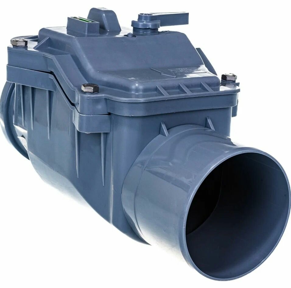 Клапан обратный канализационный серый 110мм