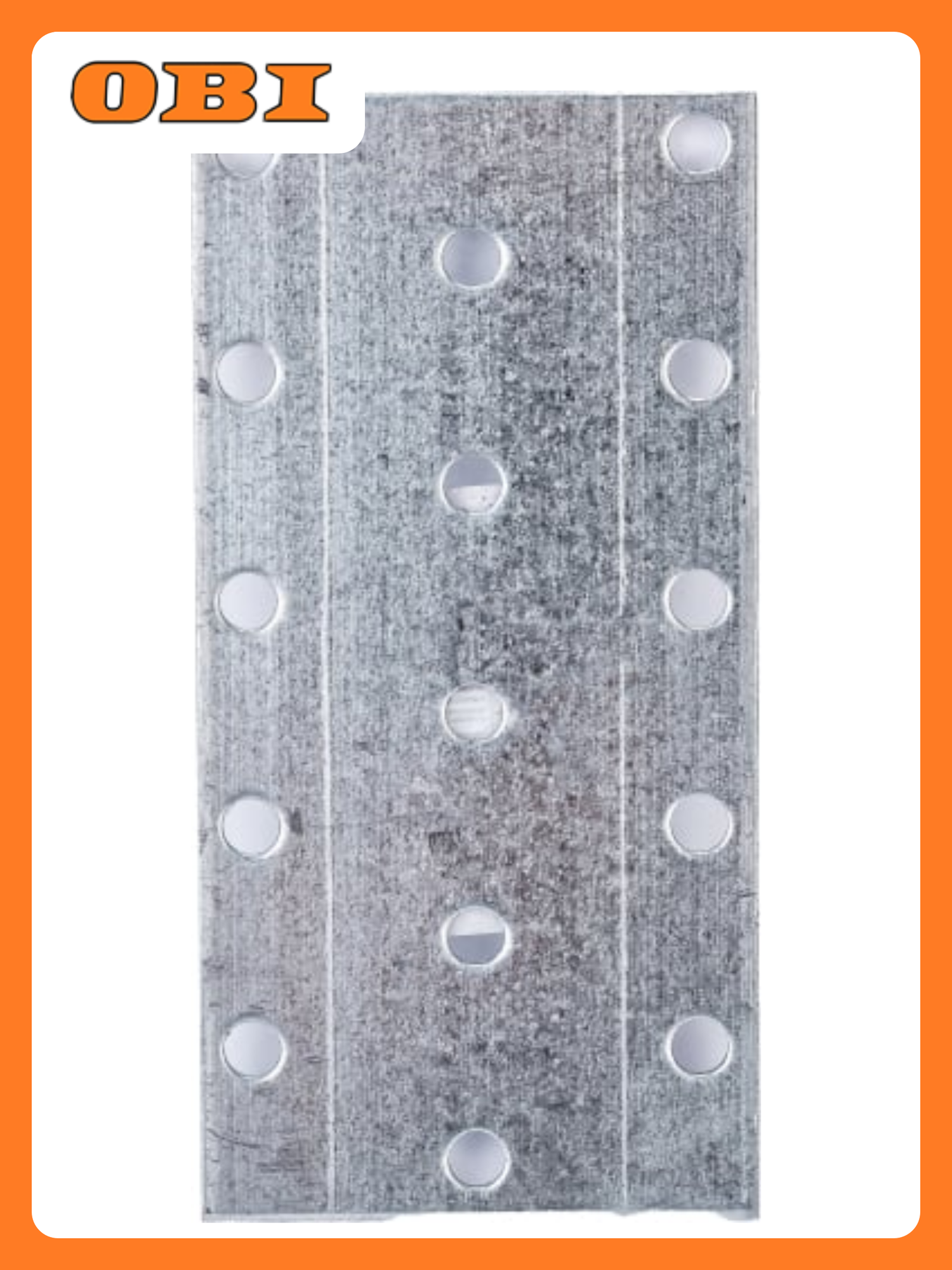 Пластина перфорированная Tech-KREP, оцинкованная сталь, 50x100x2 мм