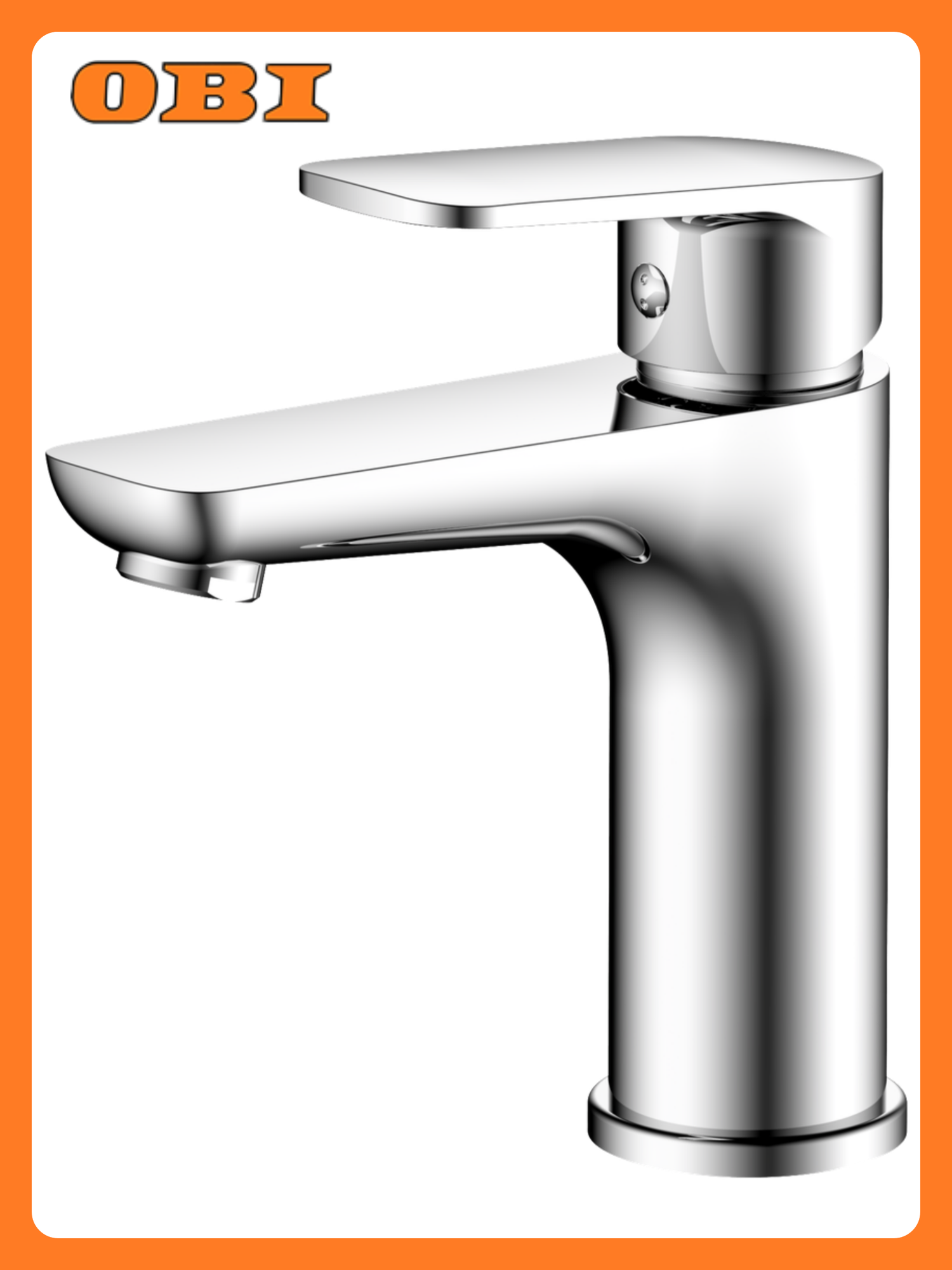 Смеситель ESKO Gererro, для раковины, латунь, хромированный, рычажный, горизонтальный монтаж