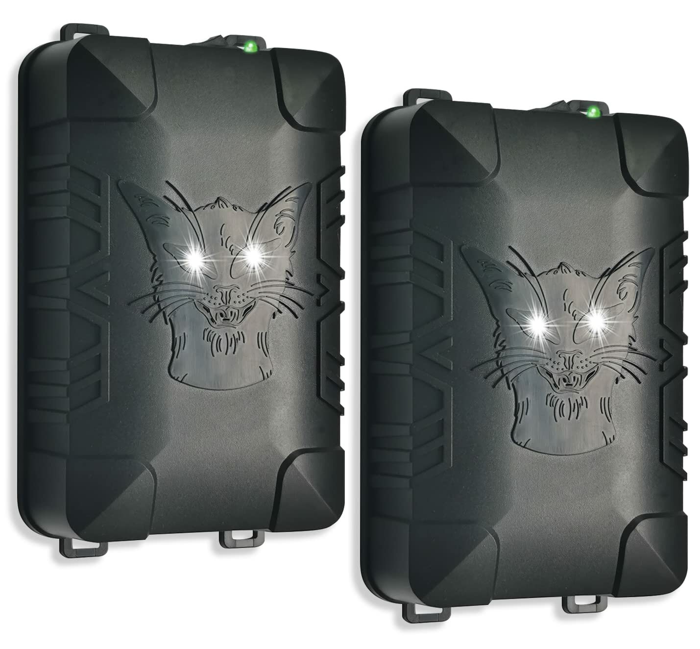 2pcs устройство для защиты автомобиля от грызунов ультразвуковое против белок в двигательном отсеке, 18-36kHz, DC 5-12V, 5mA, 0.1W, -25-+80°C, 110dB, питание от 4*AA батарей или автомобильного источника