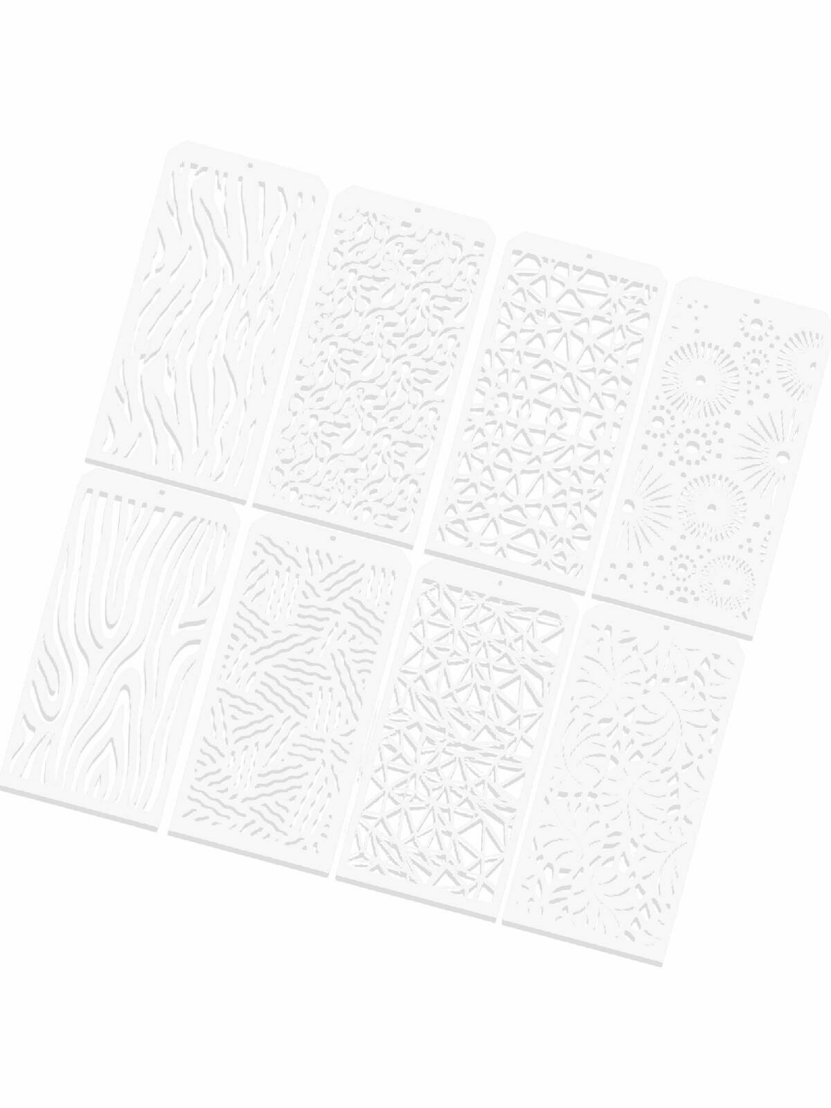 Универсальный набор шаблонов для трафаретов Безопасные материалы, точно вырезанные для стены