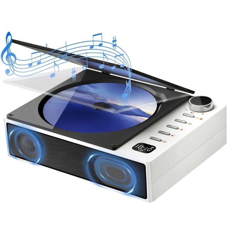 Портативный Bluetooth-совместимый Настольный Проигрыватель для домашнего Динамика Перезаряжаемый Небольшой Проигрыватель для домашнего использования на открытом воздухе