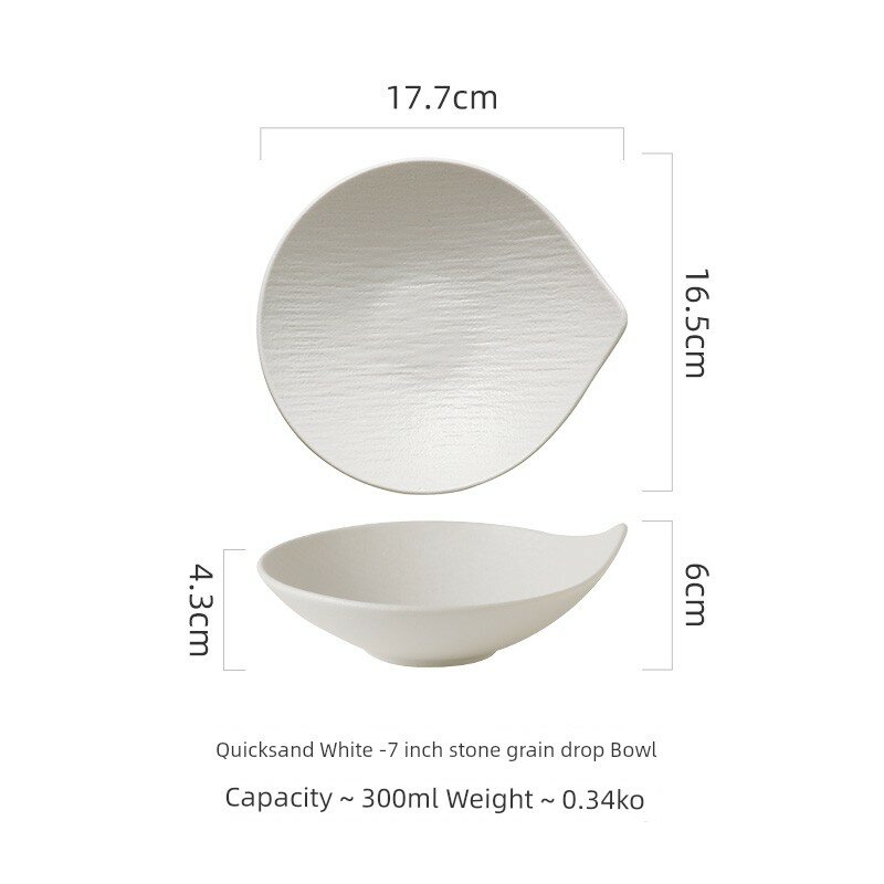 Креативная керамическая салатница, дизайнерская чаша для десертов, фруктовница, овощница, элитная тарелка для западной