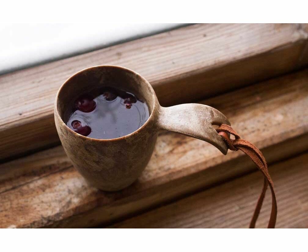 Финская стопка Kupilka 5 (50 мл.) Shot cup, цвет: светло-коричневый.