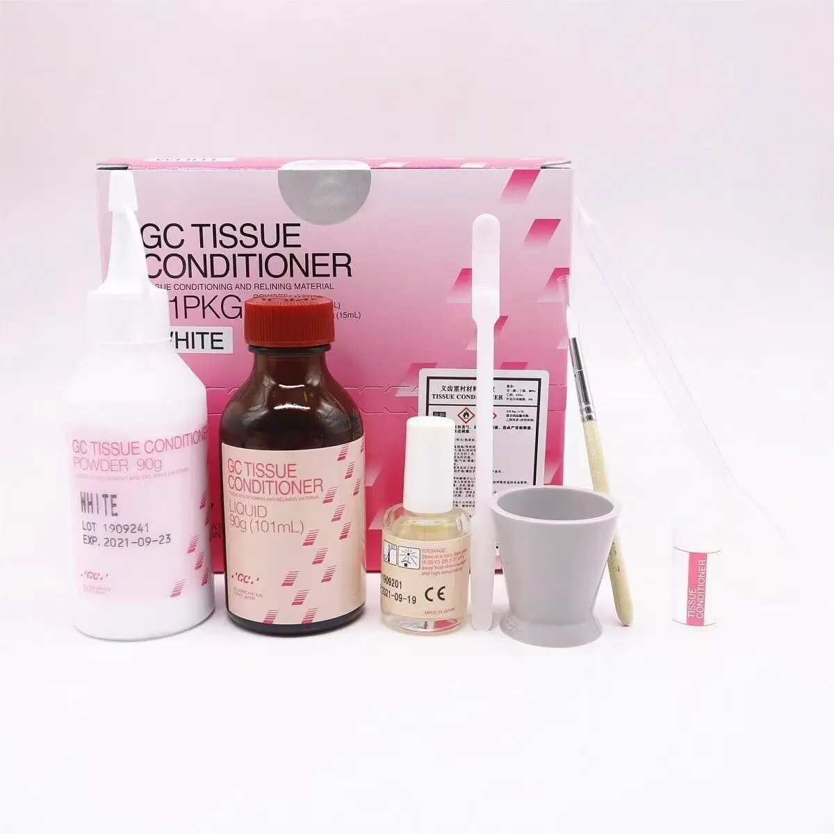 GC TISSUE CONDITONER мягкая подкладка для зубных протезов 1box pink