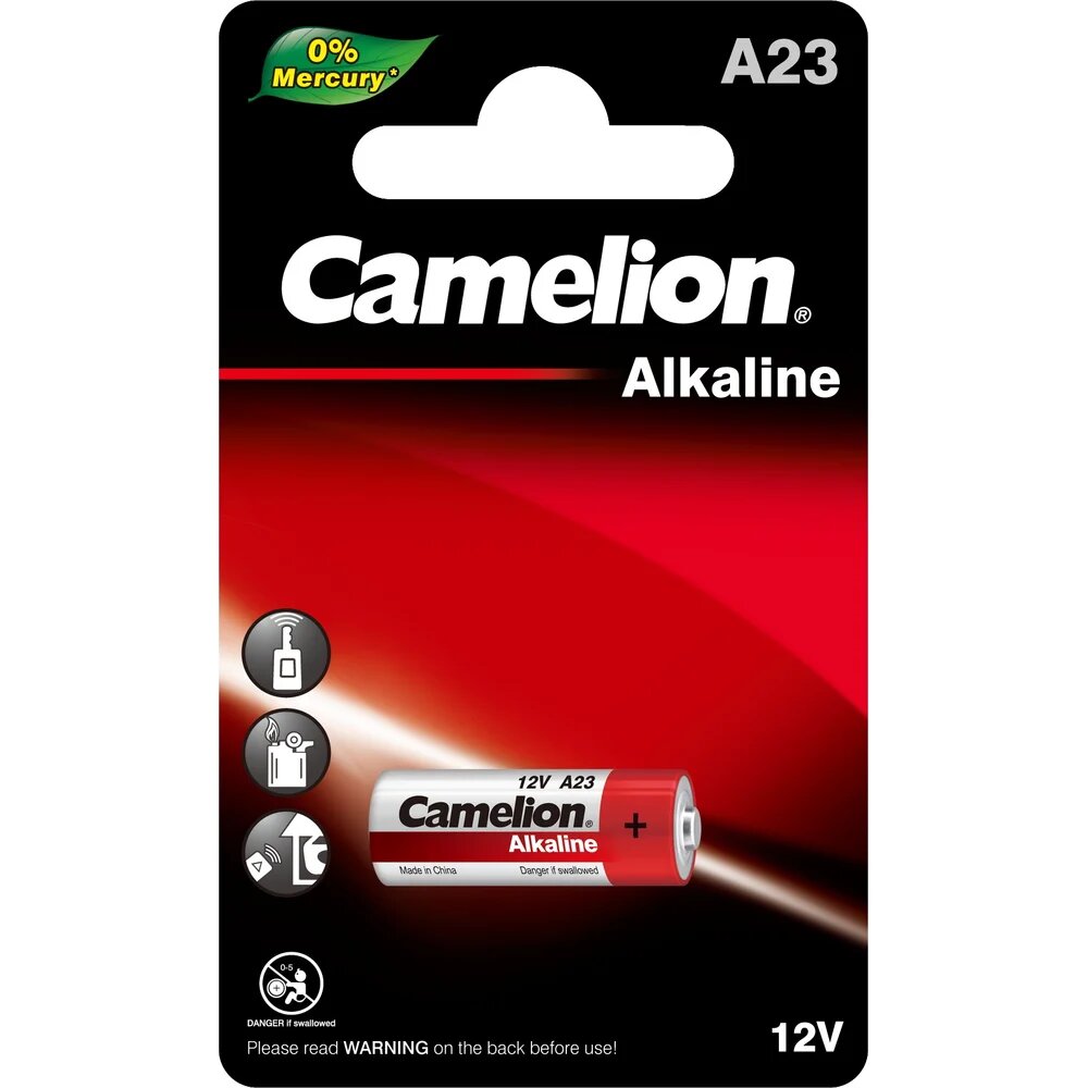 Батарейка Camelion 12V LR23A, для устройств с высоким энергопотреблением, 55мАч