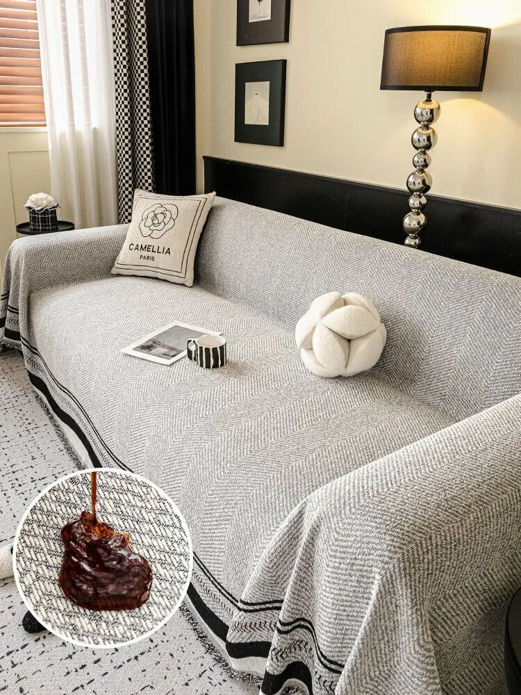 Lemog Покрывало непромокаемое, Микрошенилл с размерами: 230 см х 180 см