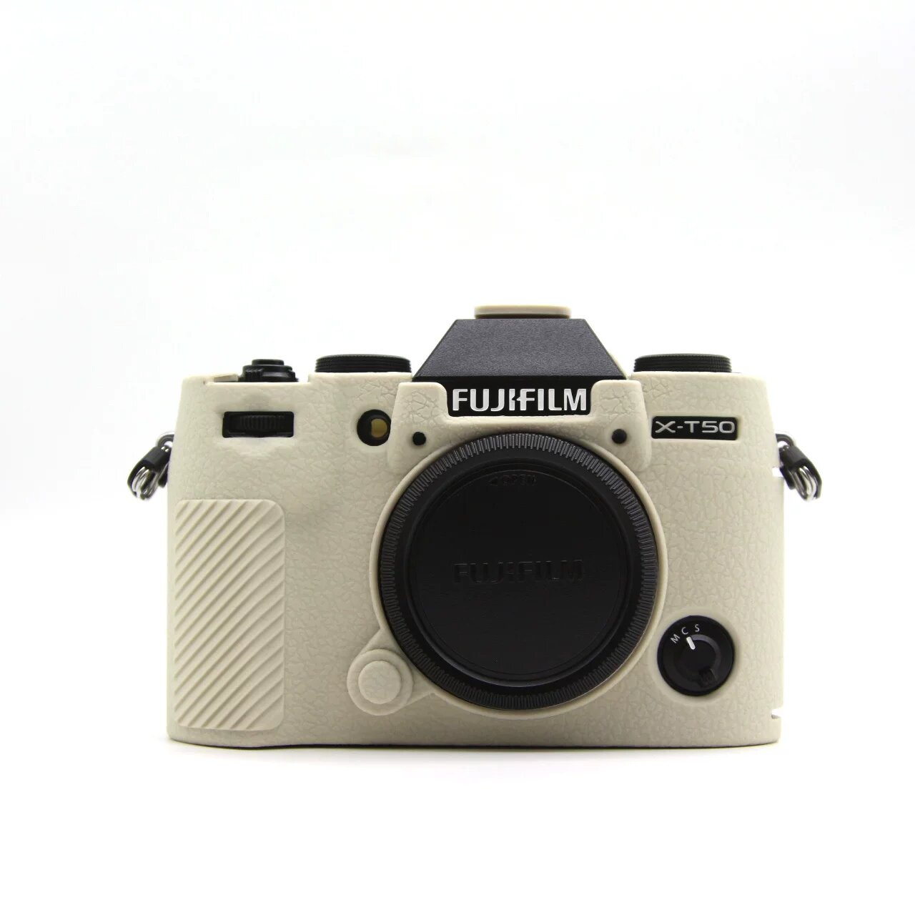 Премиум чехол для камеры Fuji XT50 с белым сатиновым покрытием, ударопрочный и с нескользящим покрытием