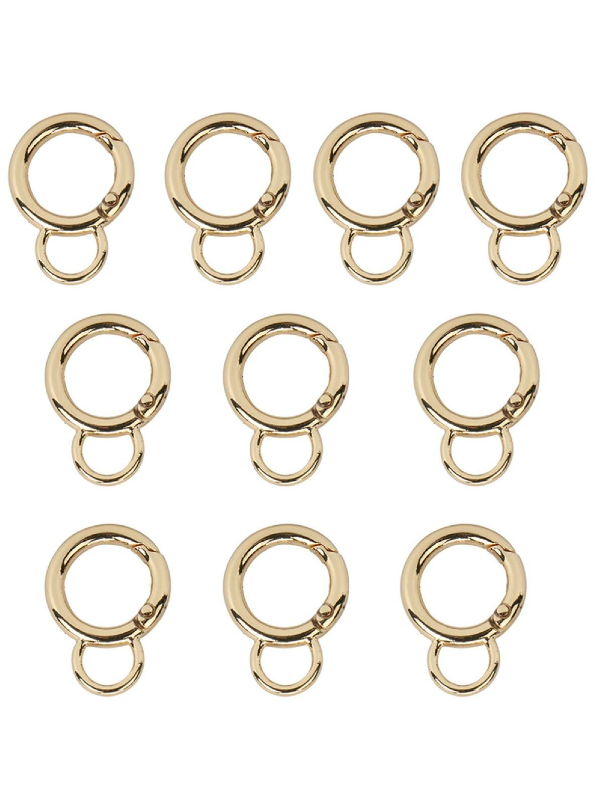 10 шт. Металлический карабин Брелки Пряжка Пружинный зажим для ремешка сумки