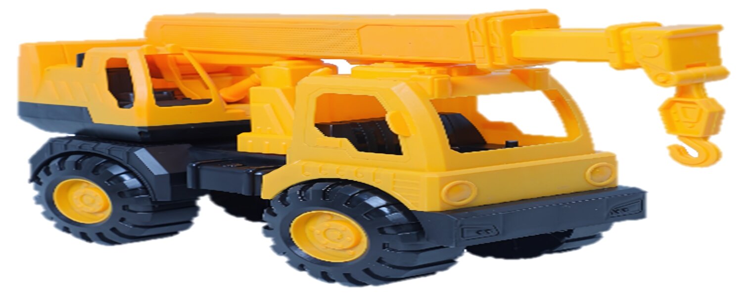 Игрушка строительный кран из пластика 18х25х14 см, яркий дизайн, развитие моторики и фантазии