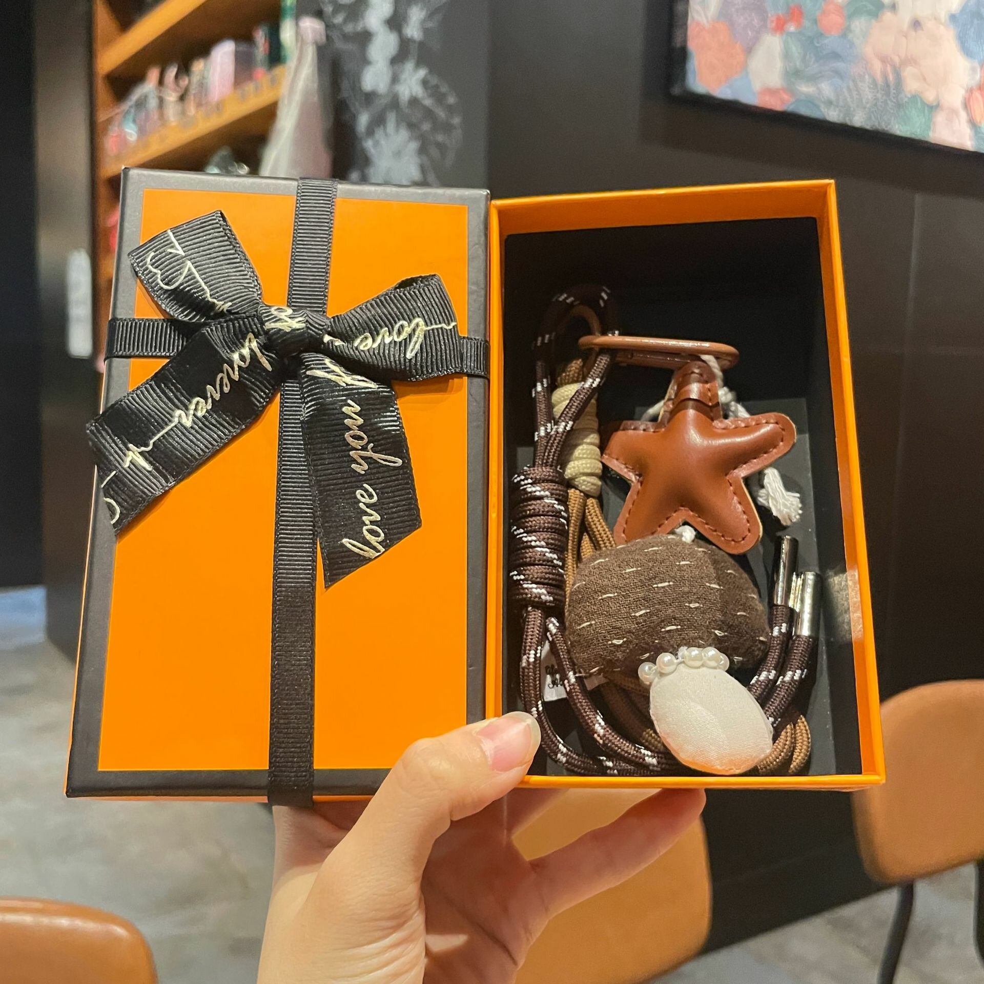 Брелок в виде гриба Miu, ткань в горошек с цветочным принтом, маленький кулон в виде гриба, сумка, подвеска для ключей,