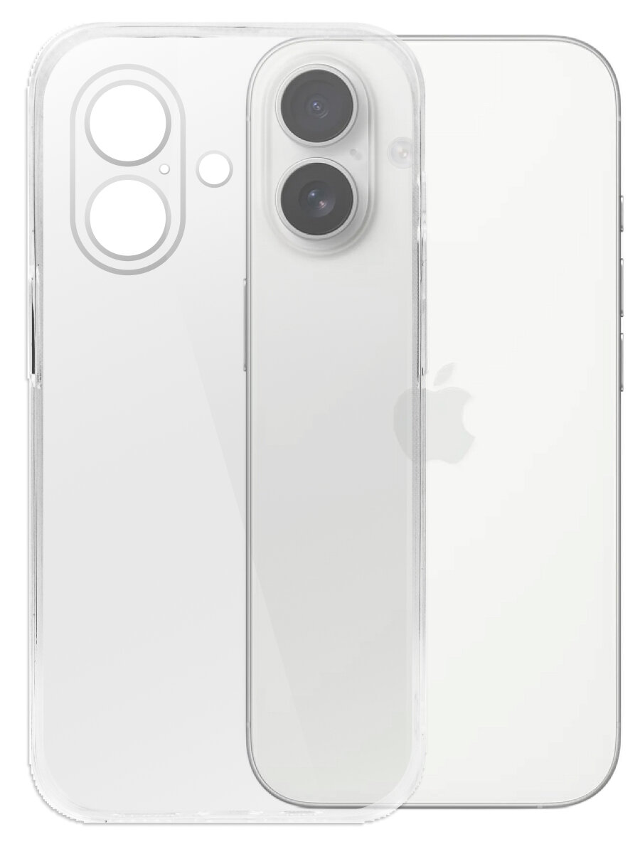 Чехол на Айфон 17 / Прозрачный чехол на iPhone 17 силиконовый