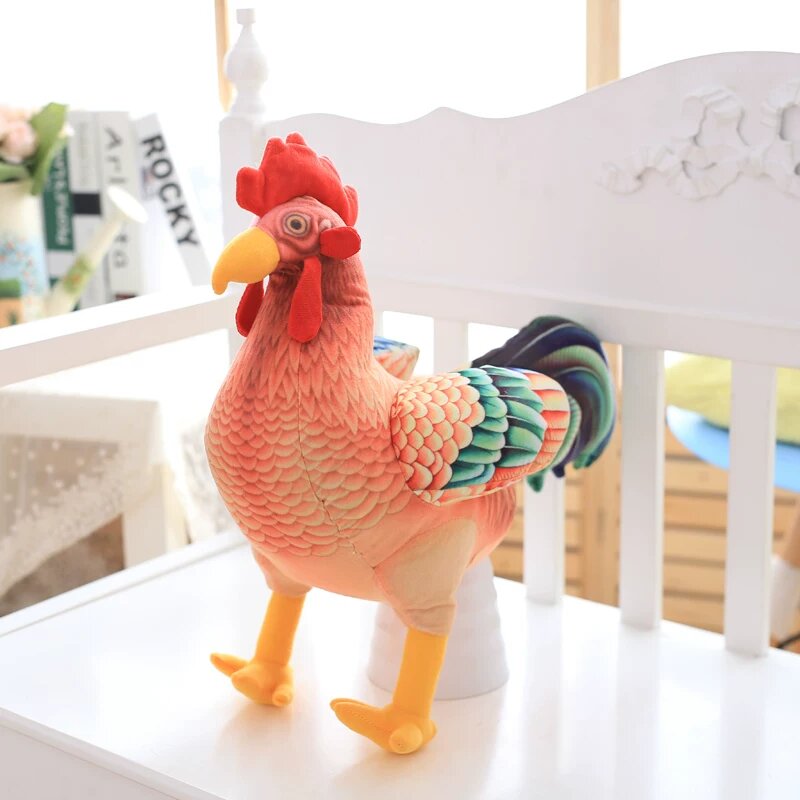 Милые реалистичные плюшевые игрушки: петух, курица и цыпленок, креативные мягкие игрушки, куклы-цыплята для свадебных